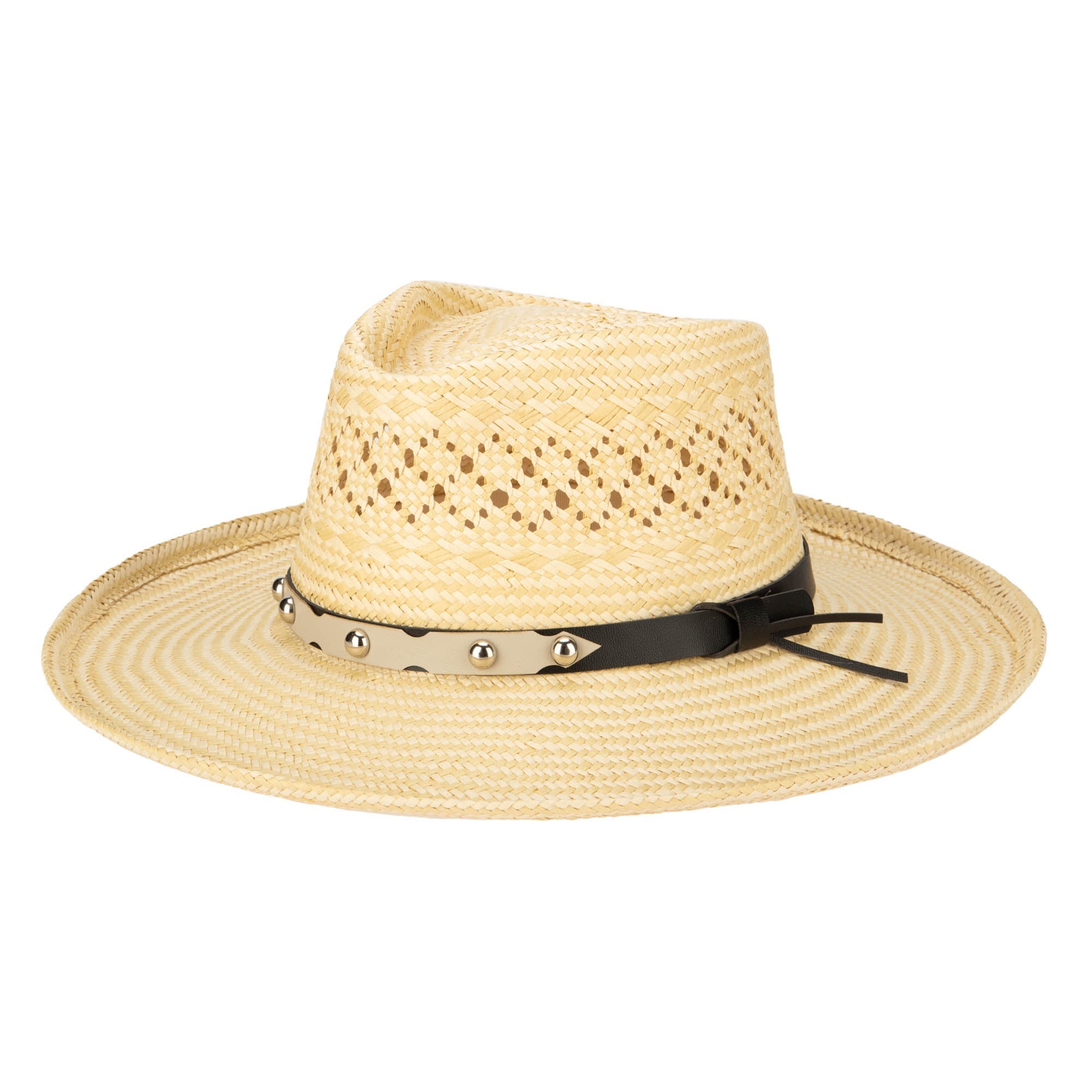 Woven West Women's Woven Paper Gambler with Studded Band – San Diego ...