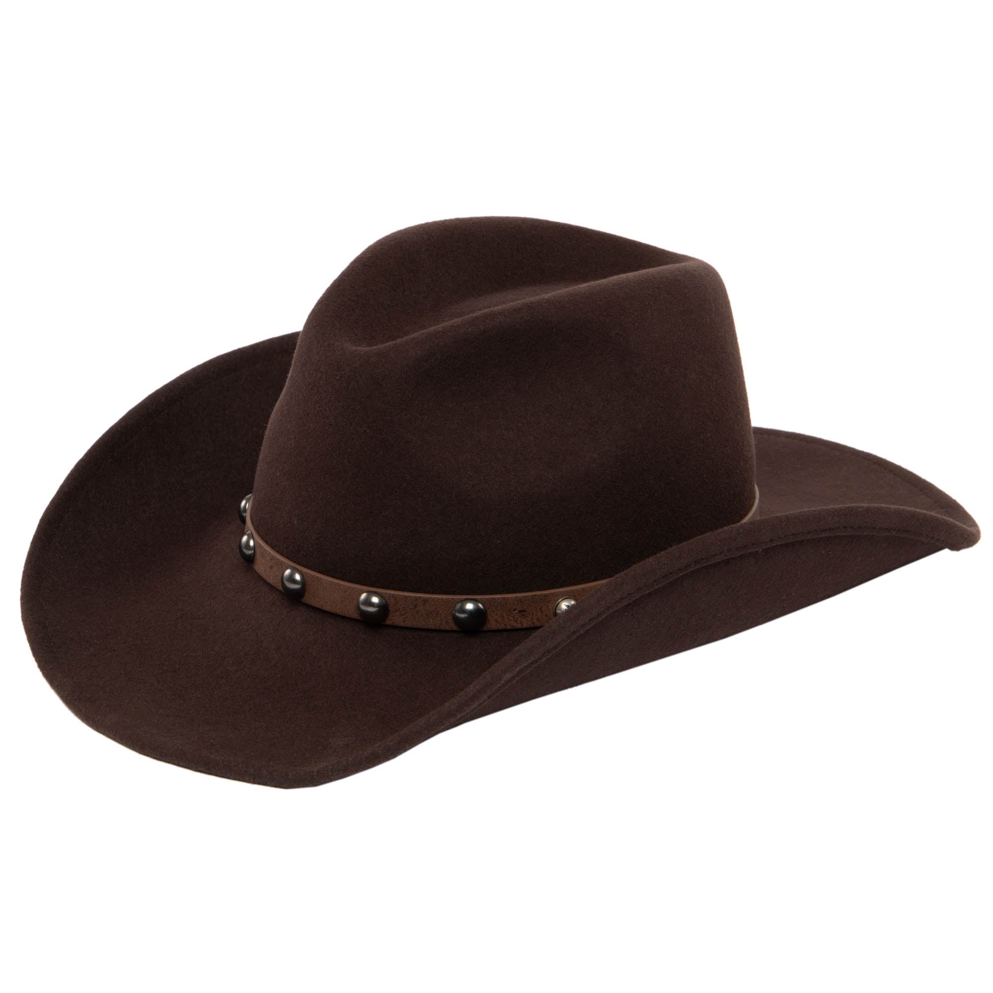 Wool Pinch Crown Cowboy with Leather Band by FRYE – San Diego Hat Company
